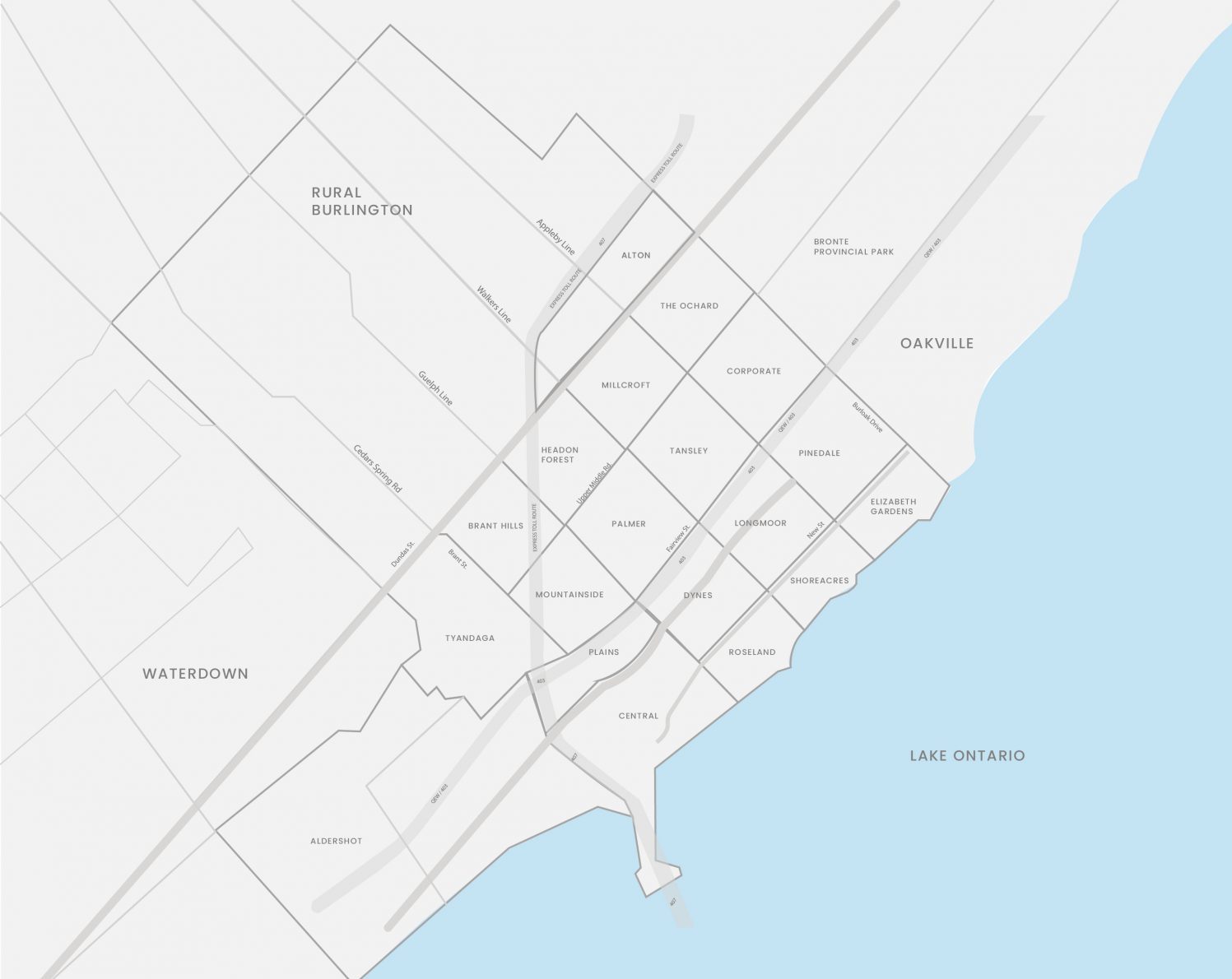 Neighbourhoods | Burlington Real Estate - Doorbell.ca
